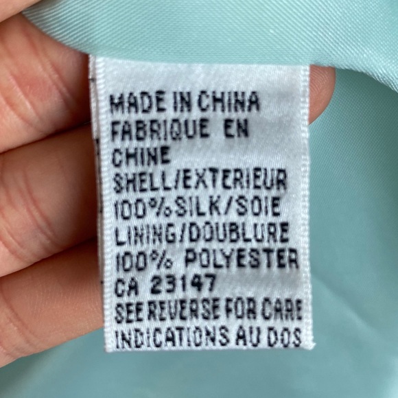 Talbots | Jackets & Coats | Talbots 0 Silk Blazer Mint | Poshmark